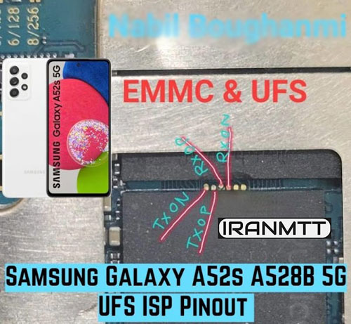 test point تست پوینت سامسونگ A52S A528B 5G