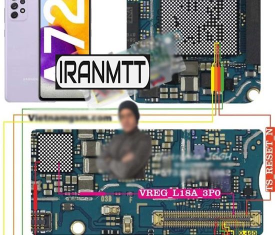 touch ways - مسیر تاچ سامسونگ A72 A725F