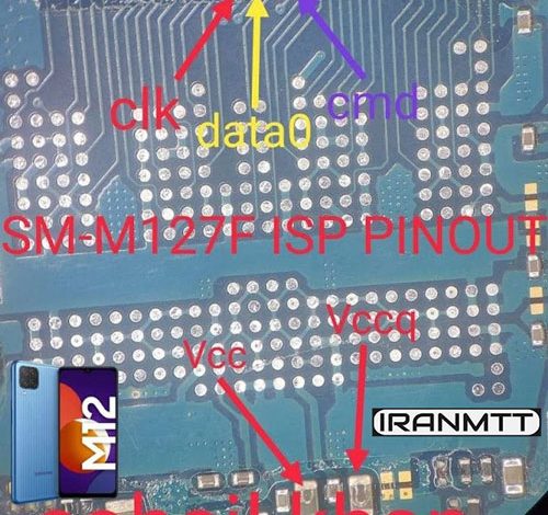 test point تست پوینت سامسونگ M12 M127F