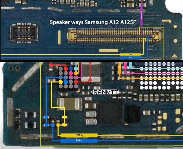 speaker ways - مسیر اسپیکر Samsung A12