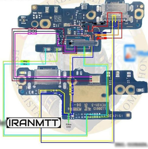 مسیر شارژ Redmi Note 7 charging ways